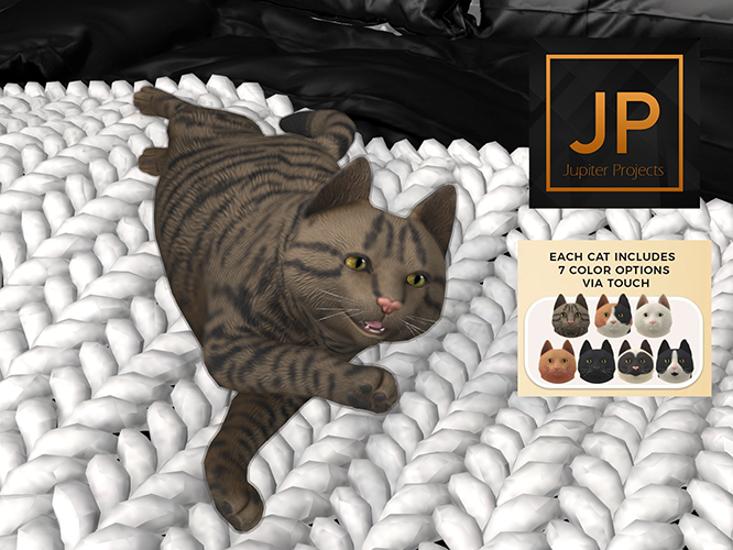 Second Life Marketplace - 14 Lazy Limbs - Paws & Reflect Cats - Aardvark